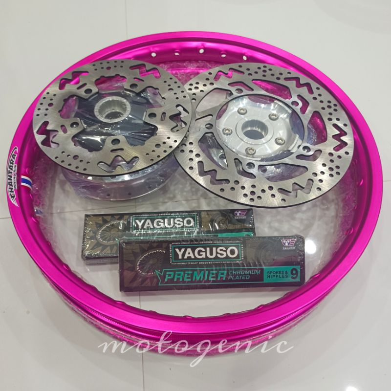 RIMSET FOR YAMAHA SNIPER 150/155 (with new disc design) | Shopee ...