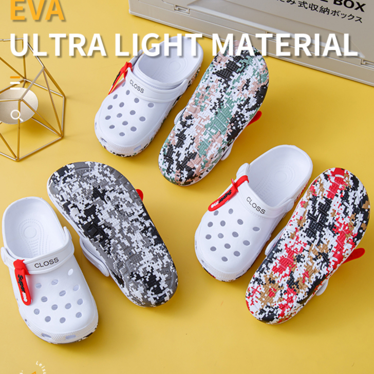 𝐂𝐋𝐎𝐒𝐒.𝐏𝐇 Summer Thick Bottom Camouflage Non-slip Comfortable Slippers ...