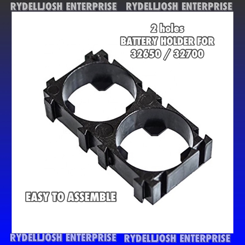 2 HOLES BATTERY HOLDER FOR 32650 / 32700 LifePo4 battery | Shopee ...
