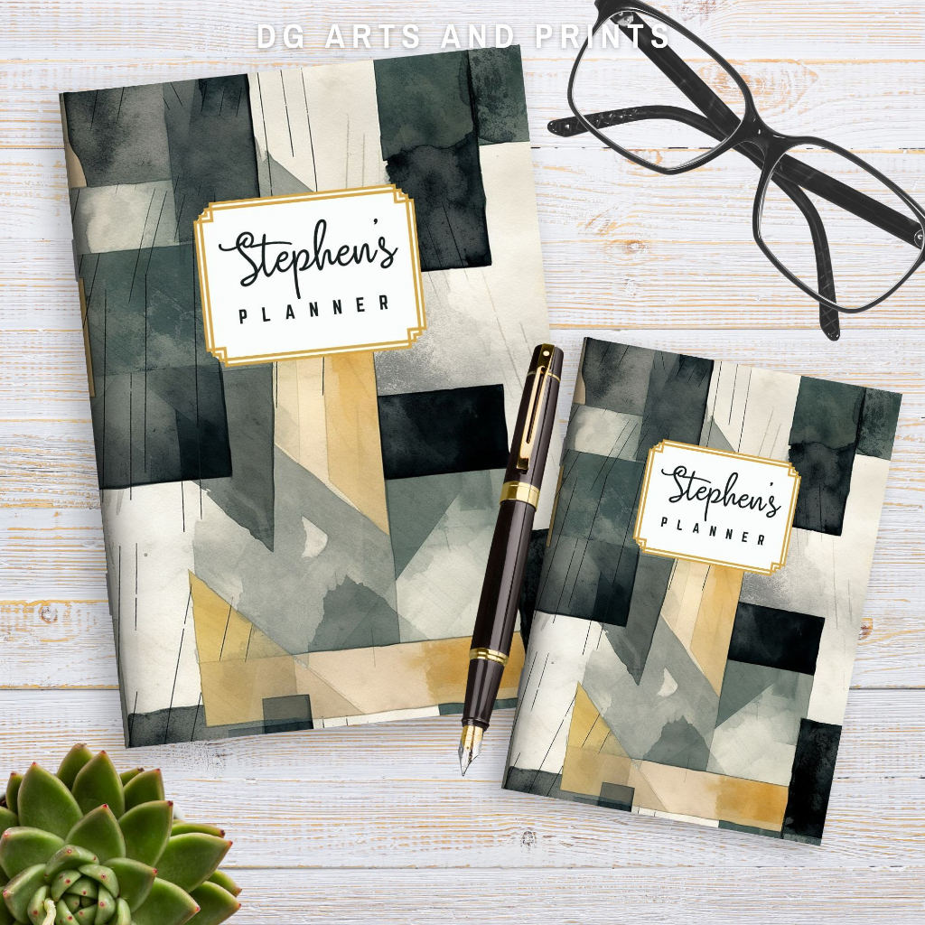 A6QP Personalized Planner Notebook Undated │ Stapled Notebook │ Urban ...