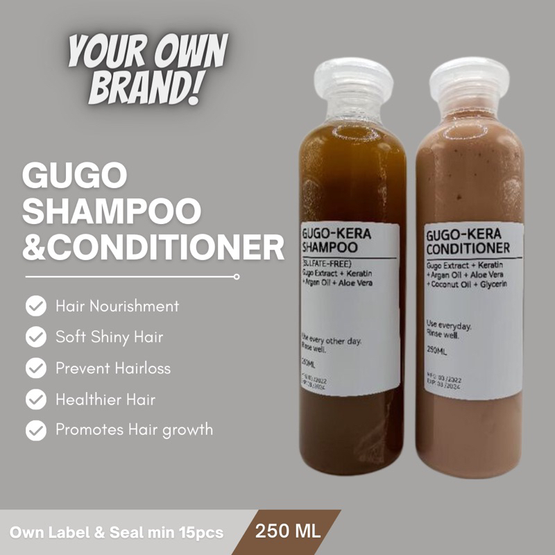 250ML GUGO SHAMPOO WITH GUGO BARK & GUGO CONDITIONER HAIR GROWER HAIR ...