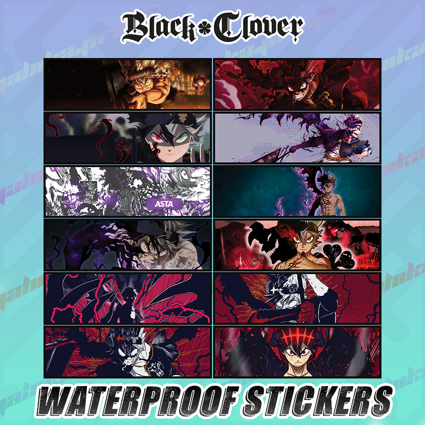 BLACK CLOVER - ASTA 】WATERPROOF VINYL STICKER | SOLD PER PIECE | Shopee ...