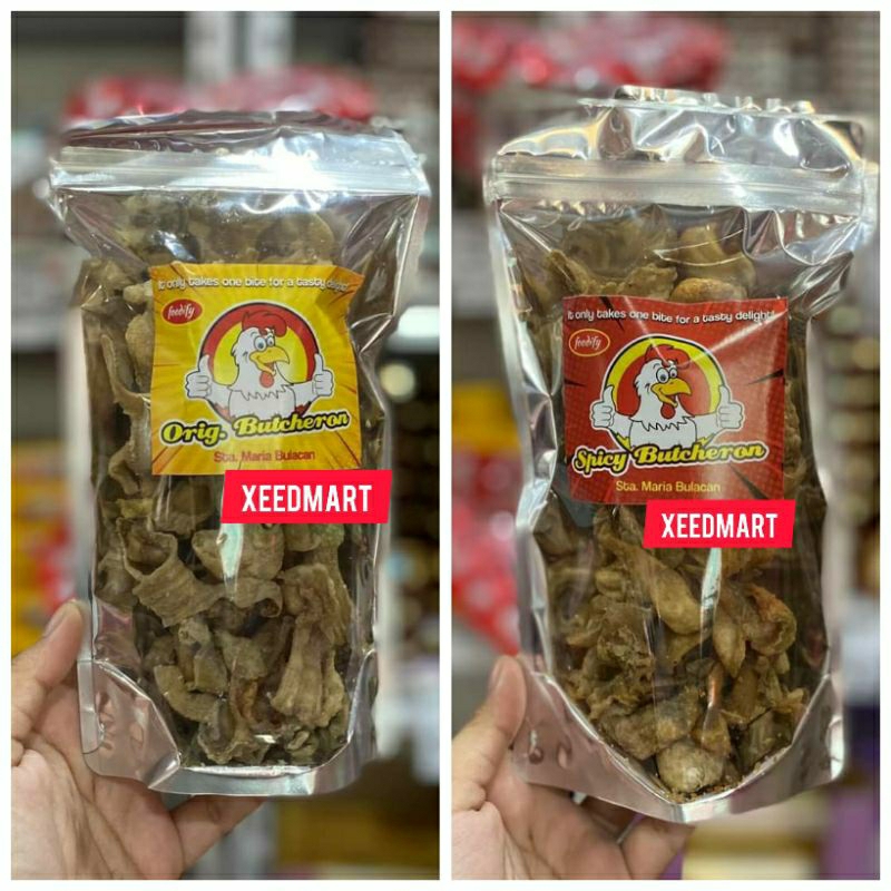 ORIGINAL CRISPY BUTCHERON REGULAR & SPICY FLAVOR 50GRAMS | Shopee ...