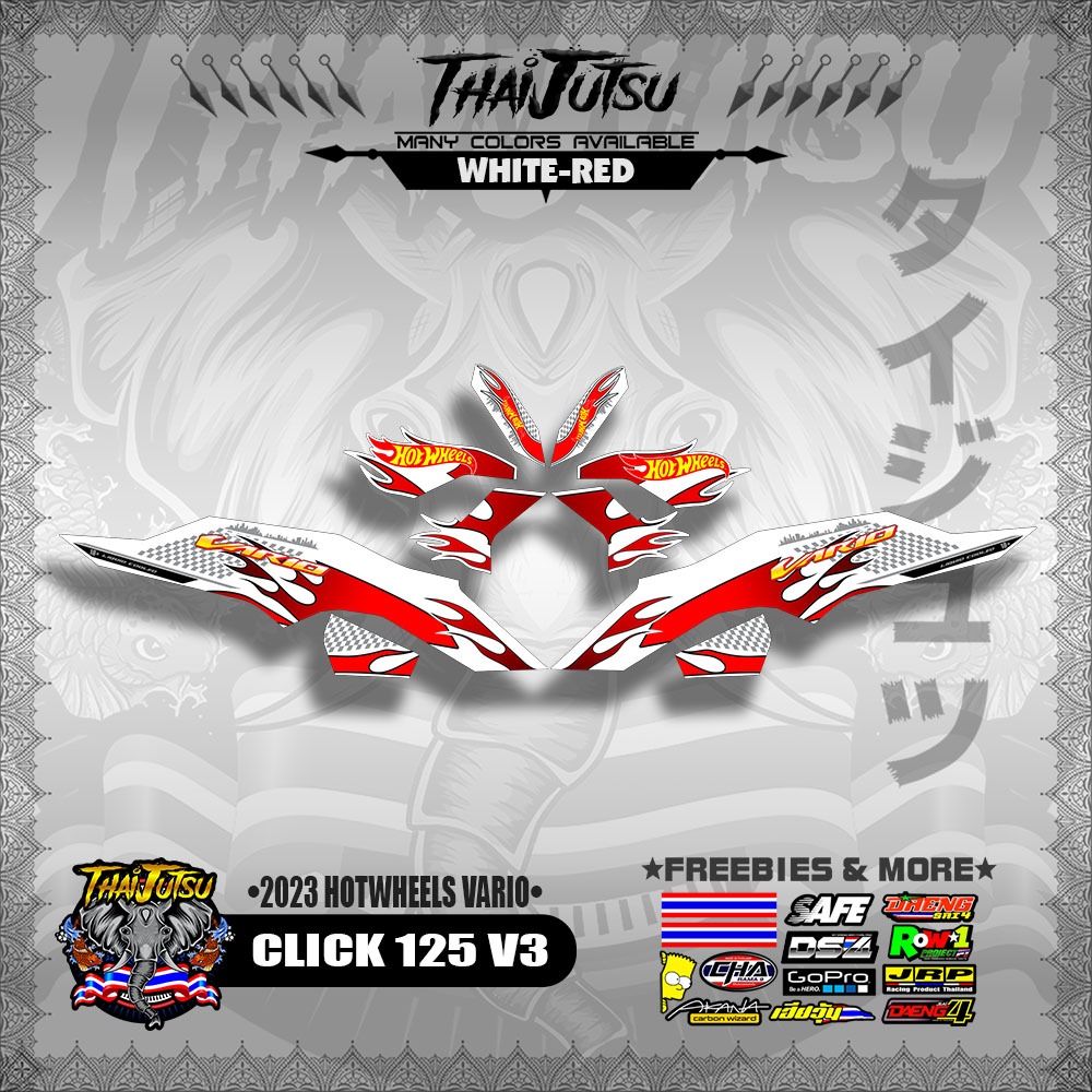 CLICK 125 V3 DECALS ( 2023 HOTWHEELS VARIO )【ThaijutsuStickers ...