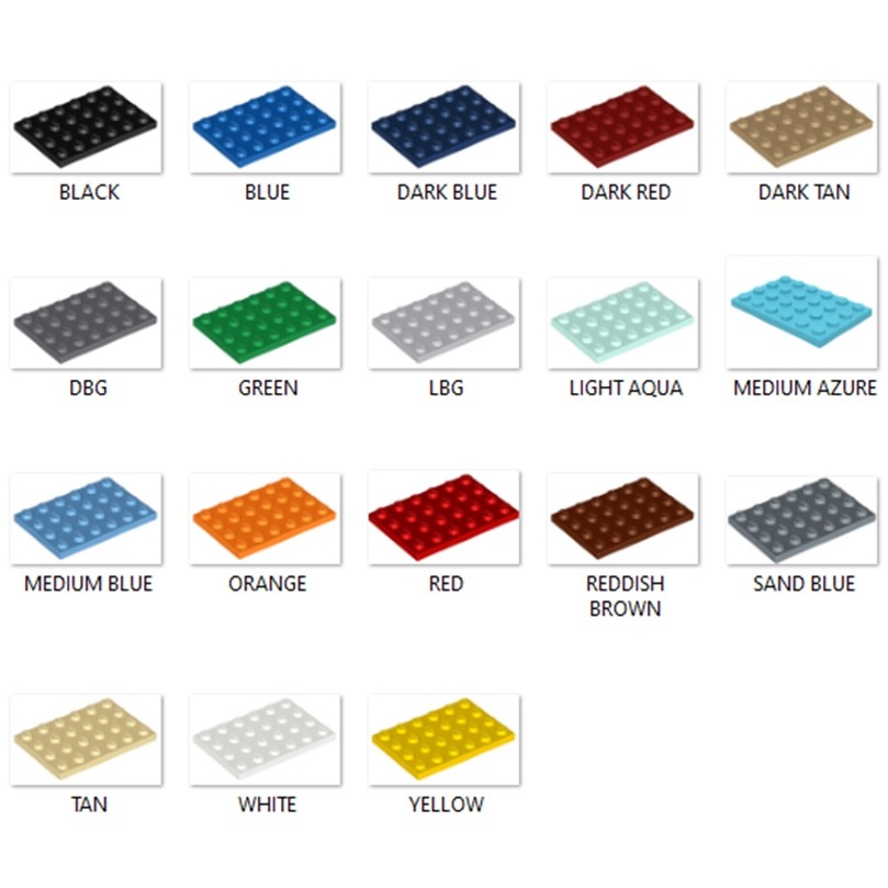 LEGO® Part: Plate 4x6 | Shopee Philippines