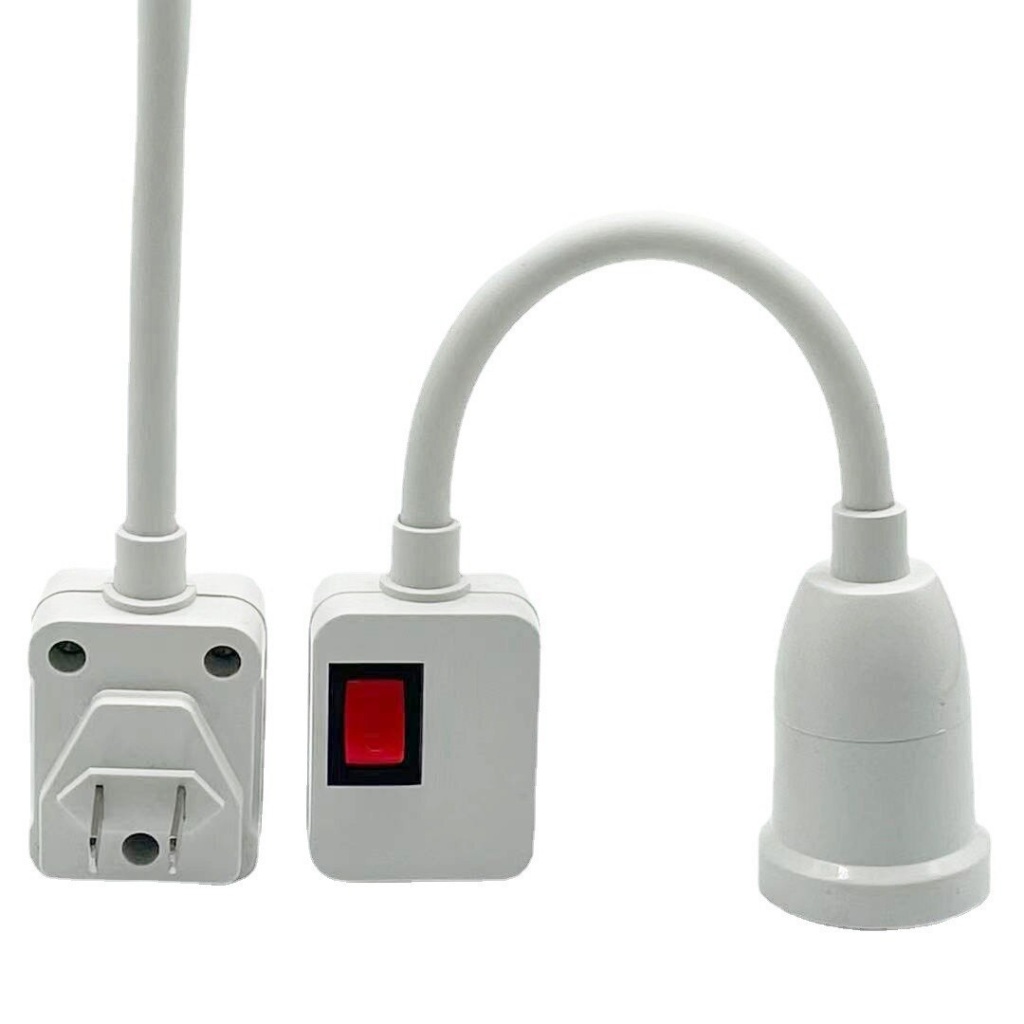 Adjustable Bulb Socket Base Switch Lamp Holder LED Light Adaptor ...