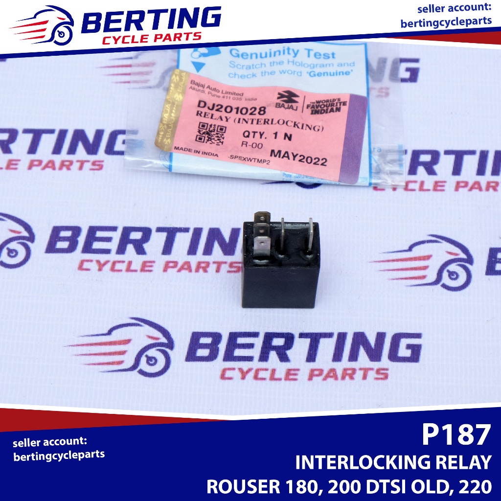 INTERLOCKING RELAY Rouser 180 200 DTSI old 220 Genuine DJ201028 ...
