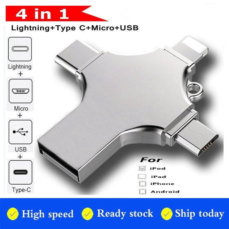 Zeus 4-in-1 Flash Drive / Mouse / Keyboard Connector USB 3.0 OTG Fast ...