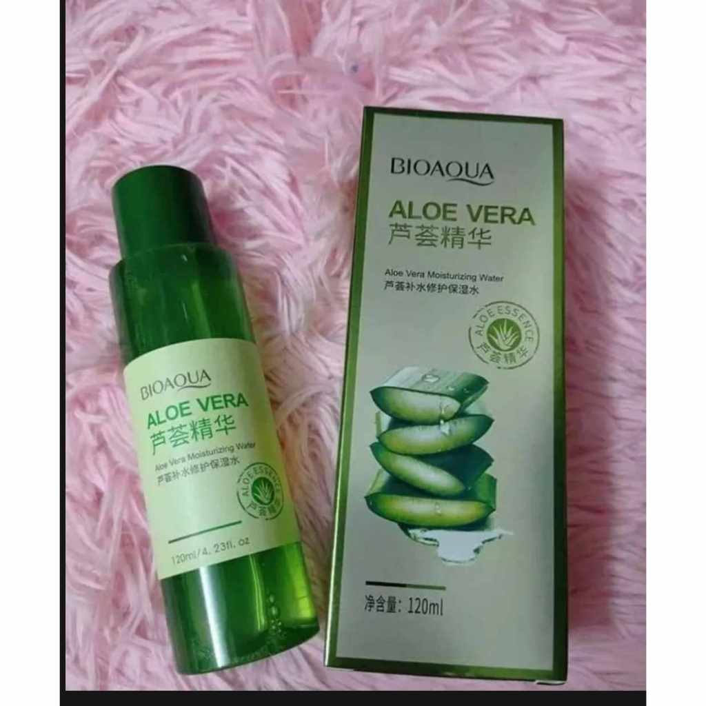 BioAqua Aloe Vera Moisturizing Water | Leaves your Skin Refreshes and Energized | 120mL | Shopee ...