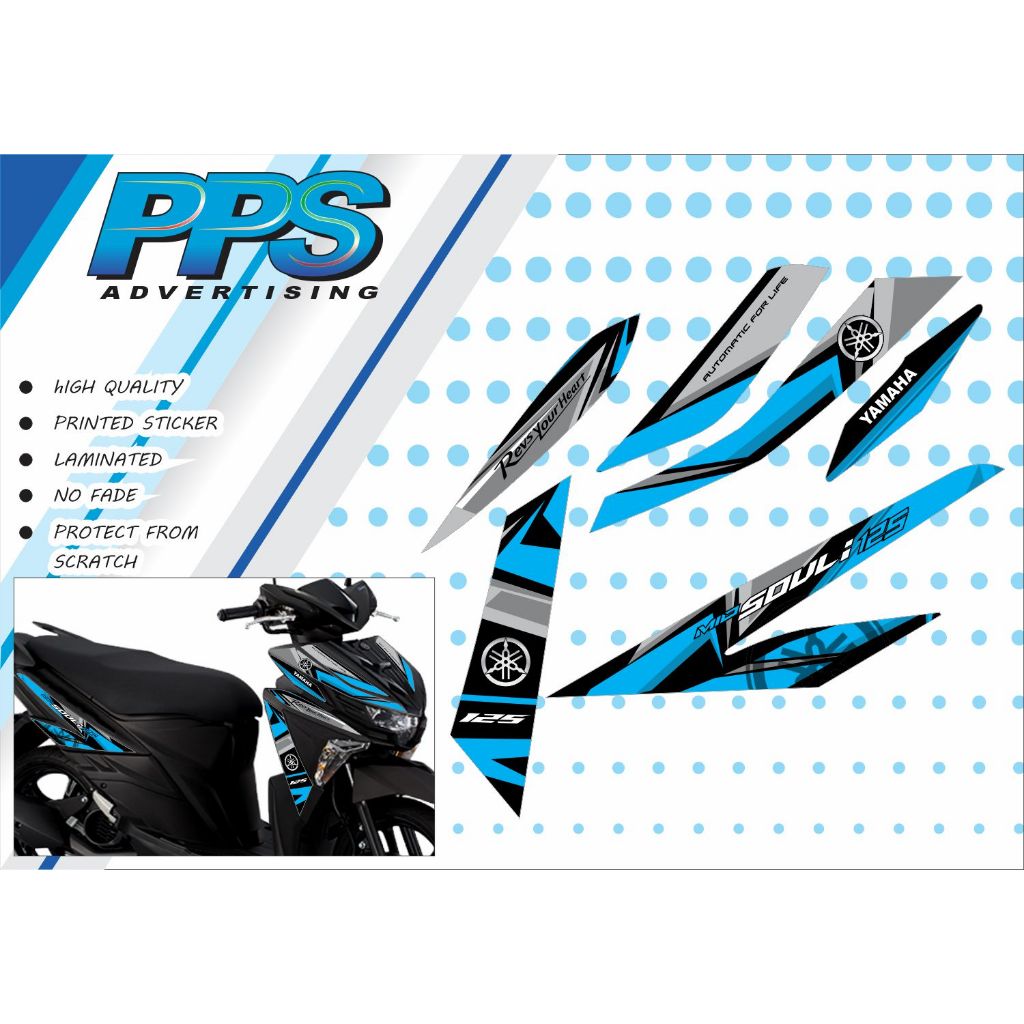 mio Soul i 125 Sticker Decals | Shopee Philippines