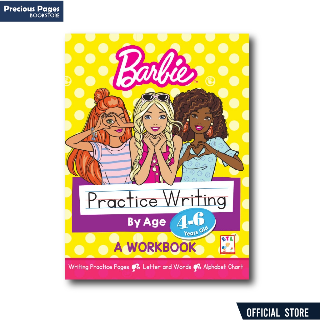 Barbie - Practice Writing By Age 4-6 years old Workbook (LAMP) | Shopee ...