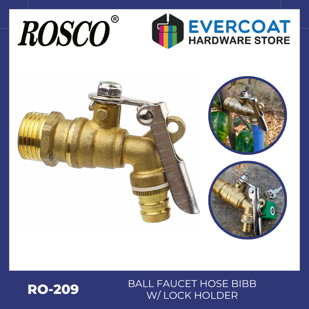 RO-209 Rosco Ball Faucet with Hasp / Lock Holder | Shopee Philippines