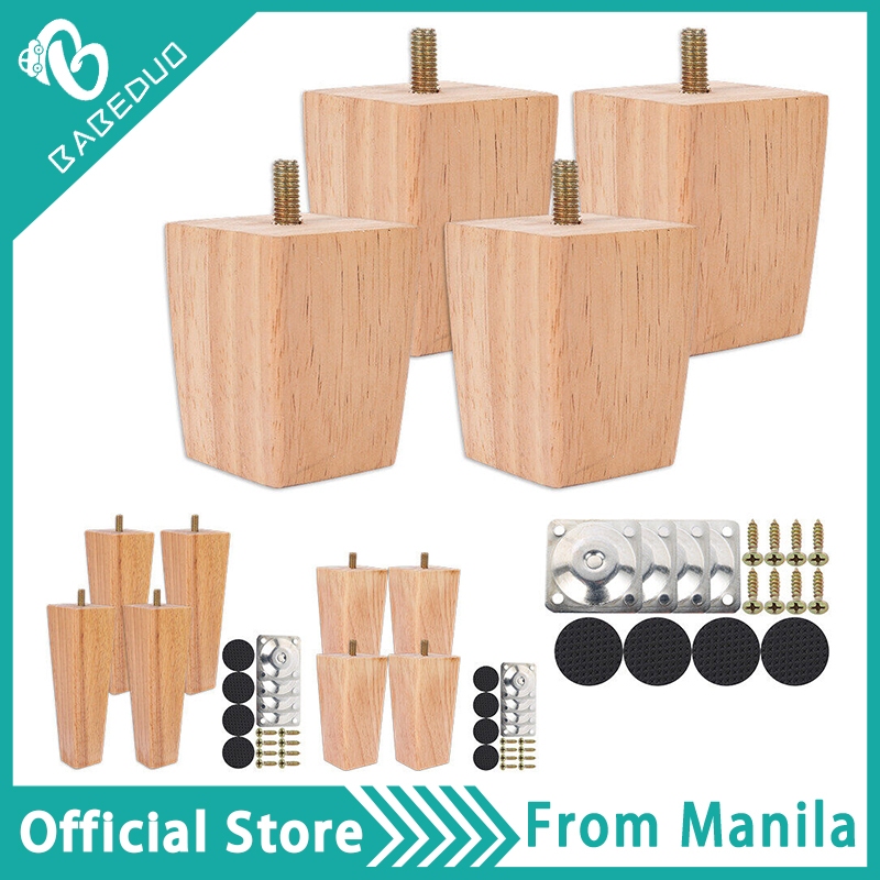 4pcs/set Wooden Furniture Legs for Sofa Bed Couch Tables TV Cabinets ...