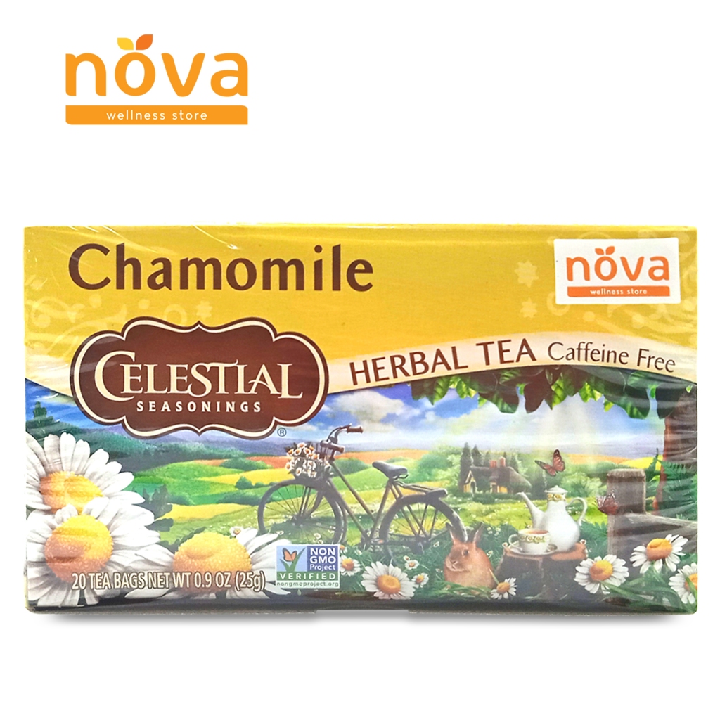 Celestial Seasonings Chamomile Herbal Tea Caffeine Free 25g (box ...