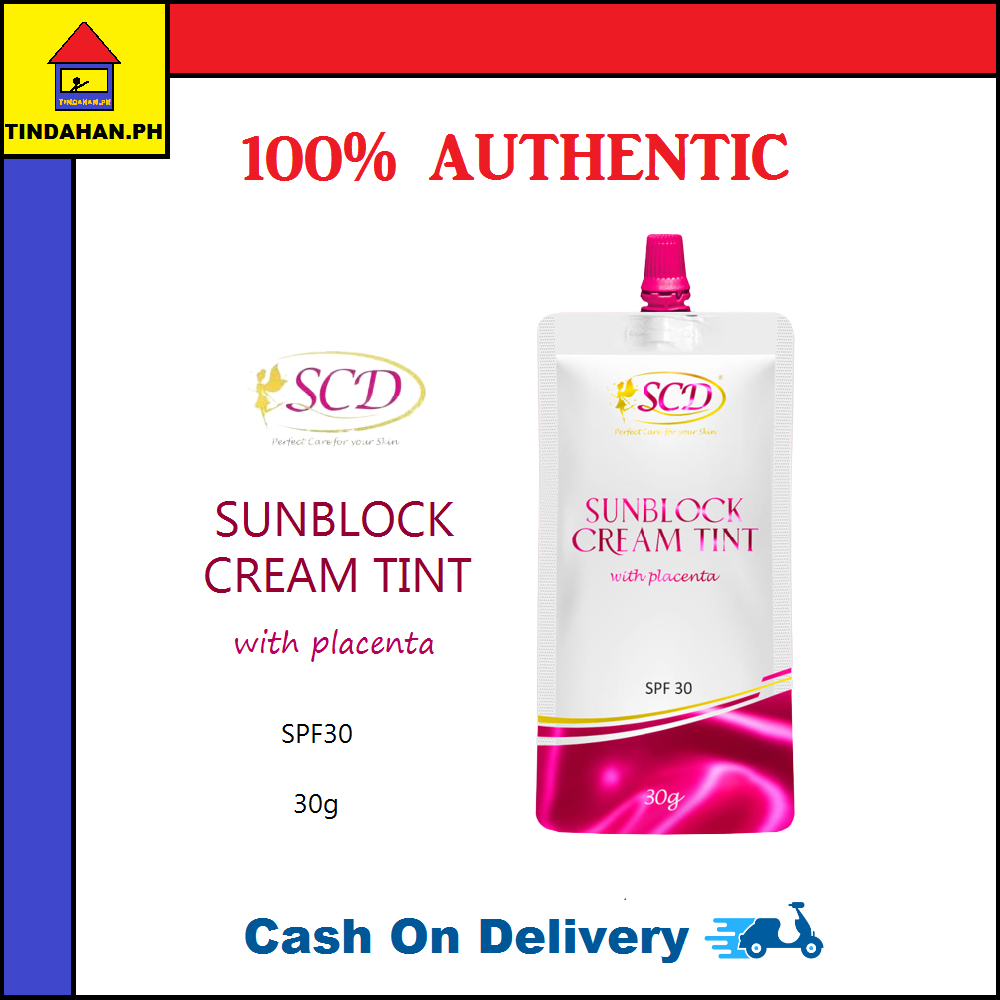 SCD Sunblock Cream Tint with Placenta Sachet 30g | Shopee Philippines