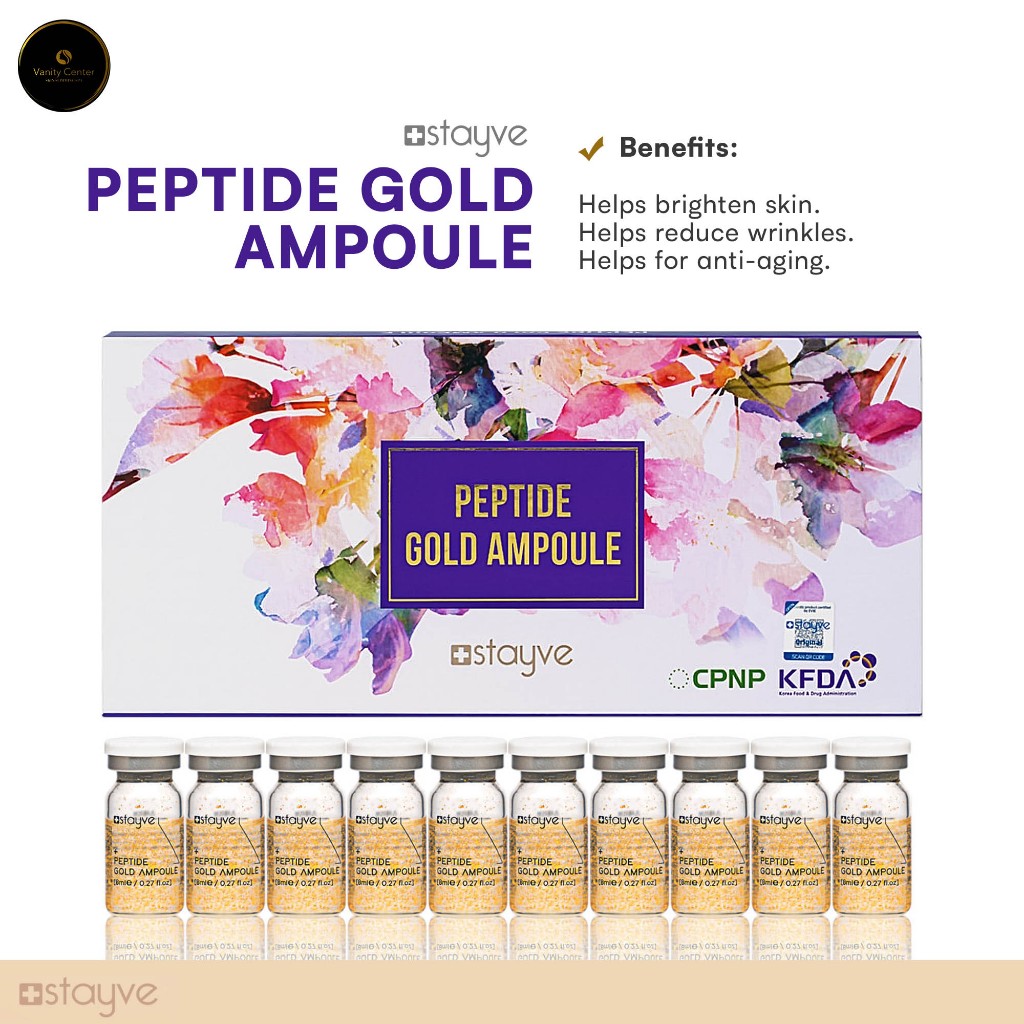 Per Box: Stayve EGF Peptide Gold Ampoule (10pcs) | Shopee Philippines