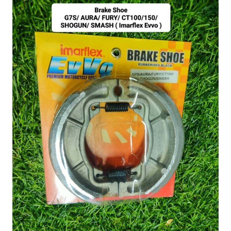 Brake Shoe for G7S/ AURA/ FURY/ CT100/150/ SHOGUN/ SMASH ( Imarflex ...
