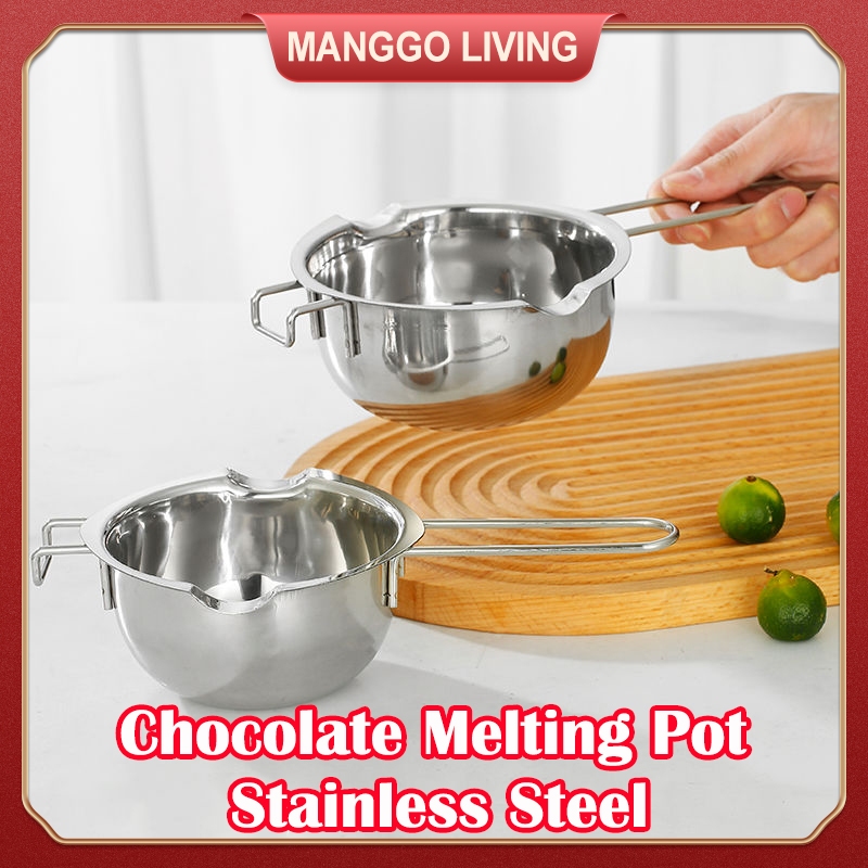 Stainless Steel Chocolate Melting Pot Butter Cheese Heating Pot Food ...