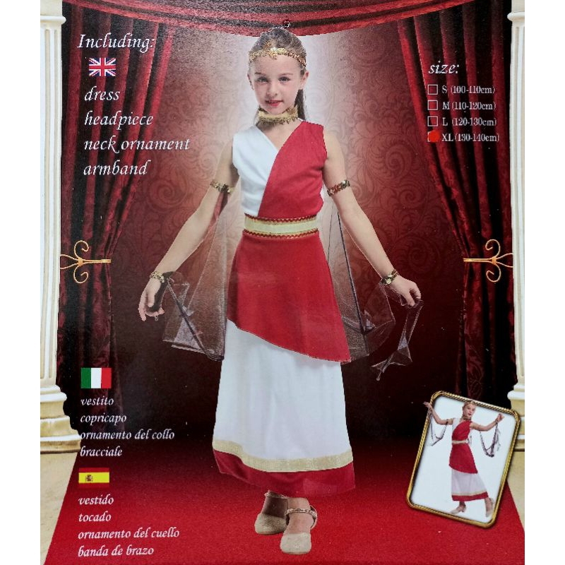 United nation Greece costume Goddess costume for kids | Shopee Philippines