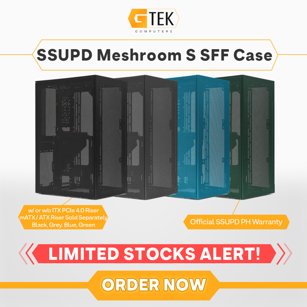 SSUPD Meshroom S Mesh Black Gray Blue Green ITX mATX ATX Case w/ and w ...