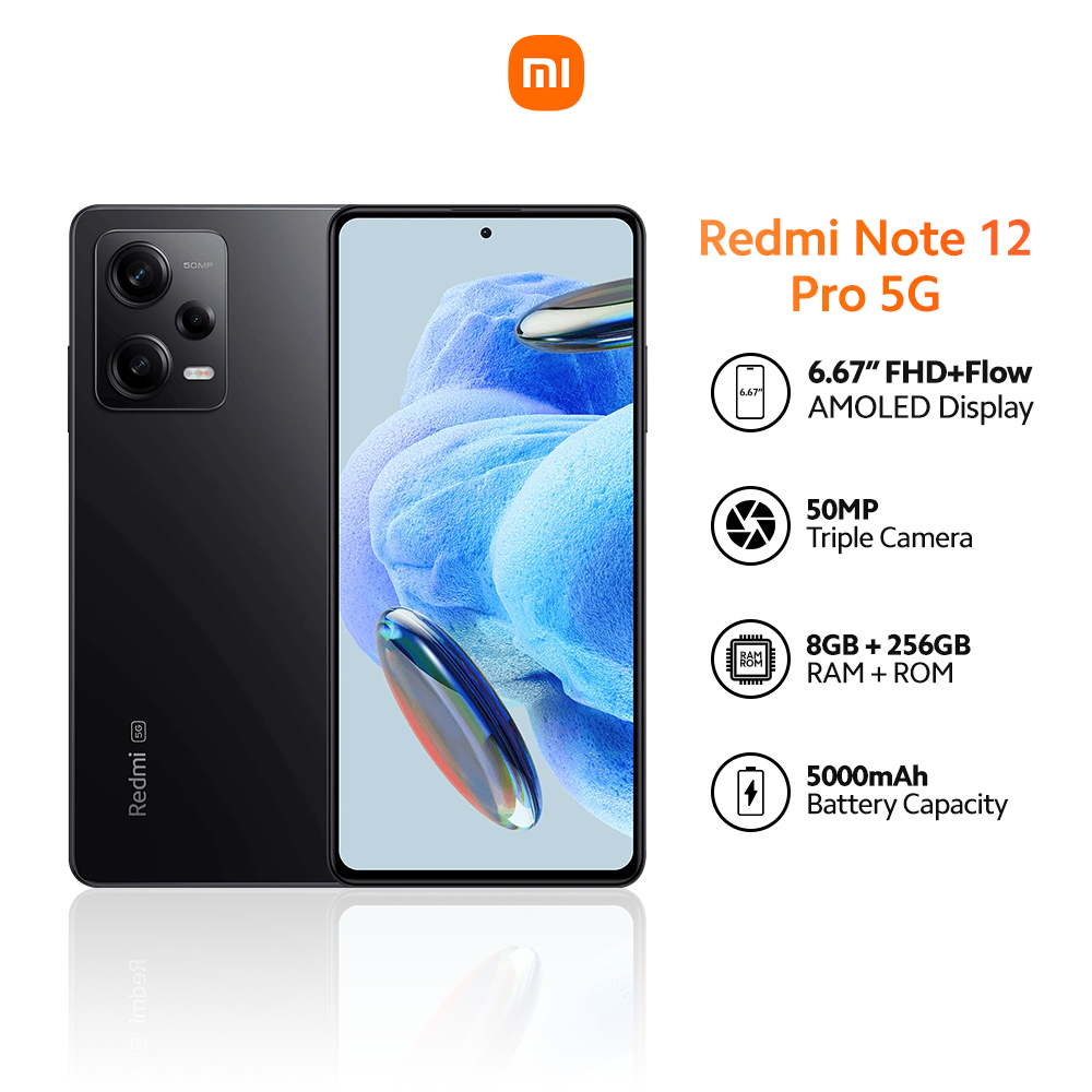 Xiaomi Redmi Note 12 Pro 5G 8GB RAM 256GB ROM 6.67" AMOLED DotDisplay ...