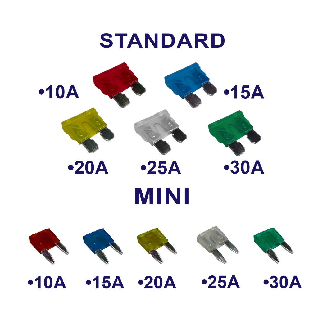 1PC Car Motorcycle Mini Blade Fuse 10A, 15A, 20A, 25A Per Piece 10A/15A ...