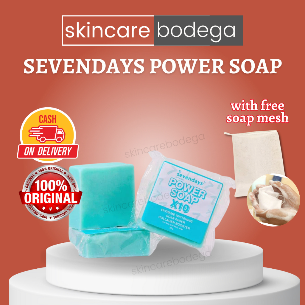 [ONHAND] POWERSOAP10X BY SEVENDAYS / SEVEN DAYS POWER SOAP | Shopee ...