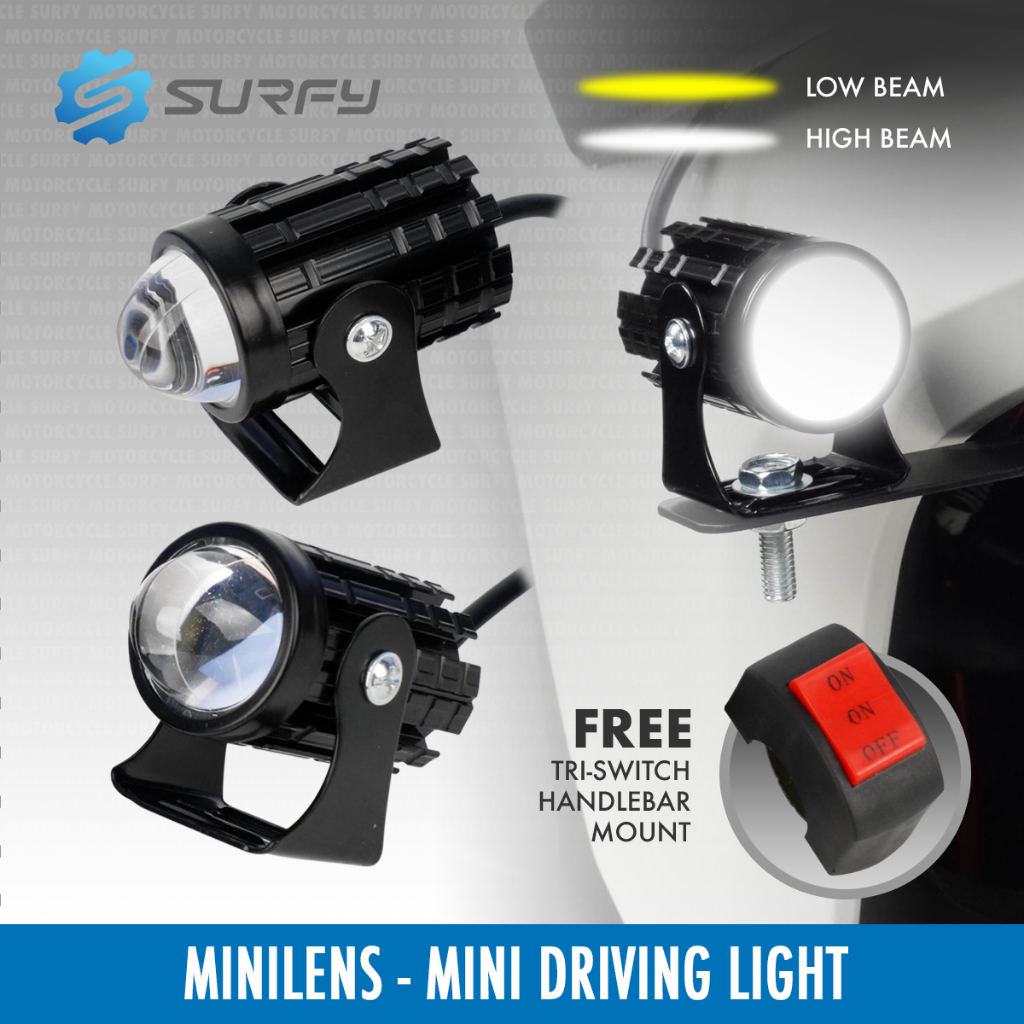 Mini Driving Light With Free Switch Hi/Low Beam 3000k-6000k LM ...