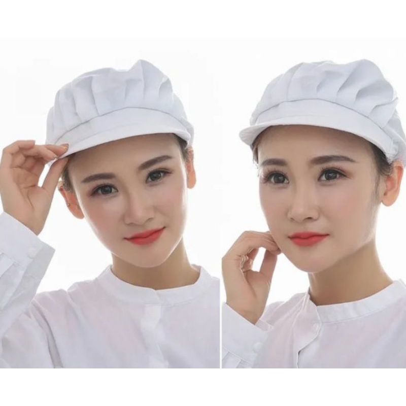 White Hat Chef Hat Cooker Hat Restaurant Hat from Japan High Quality ...