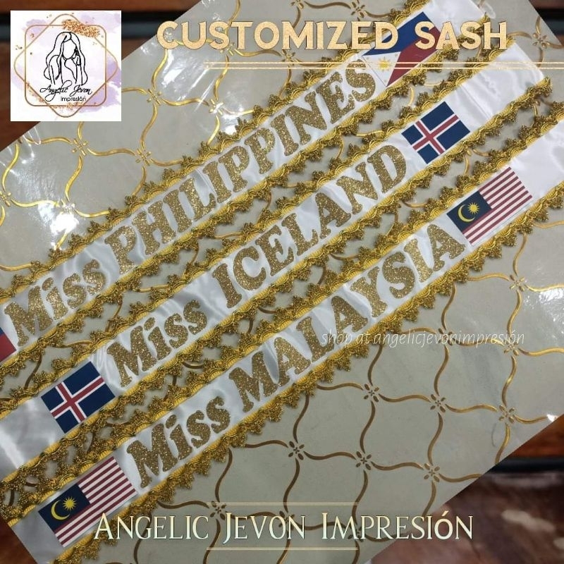 United Nation Sash [KID SIZE - FRONT SASH ONLY] by Angelic Jevon ...