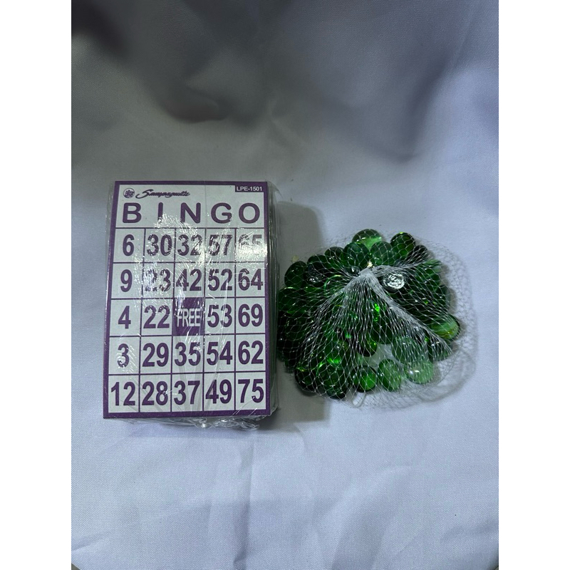 Sampaguita bingo cards with flat panantos | Shopee Philippines