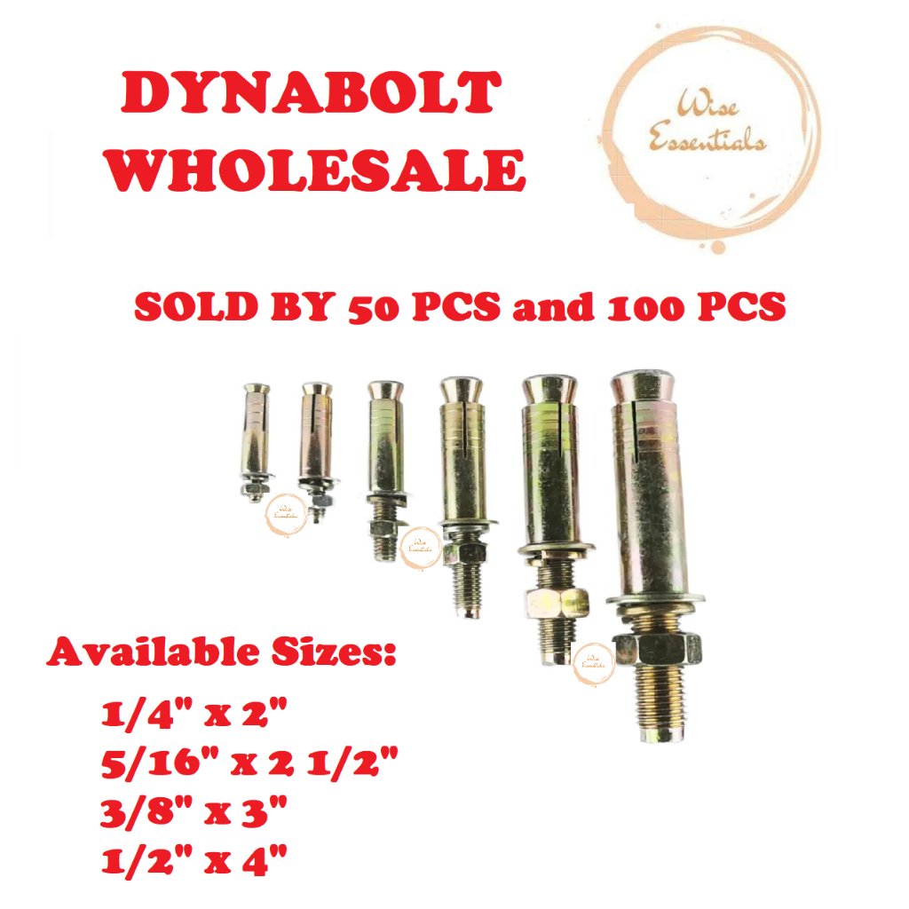 DYNABOLT Wholesale SOLD by 50pcs | Shopee Philippines