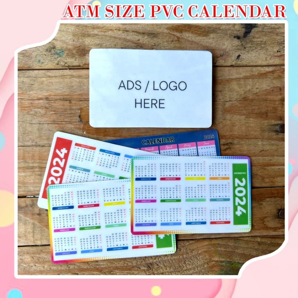 Pocket Size Calendar - PVC - ATM size | Shopee Philippines