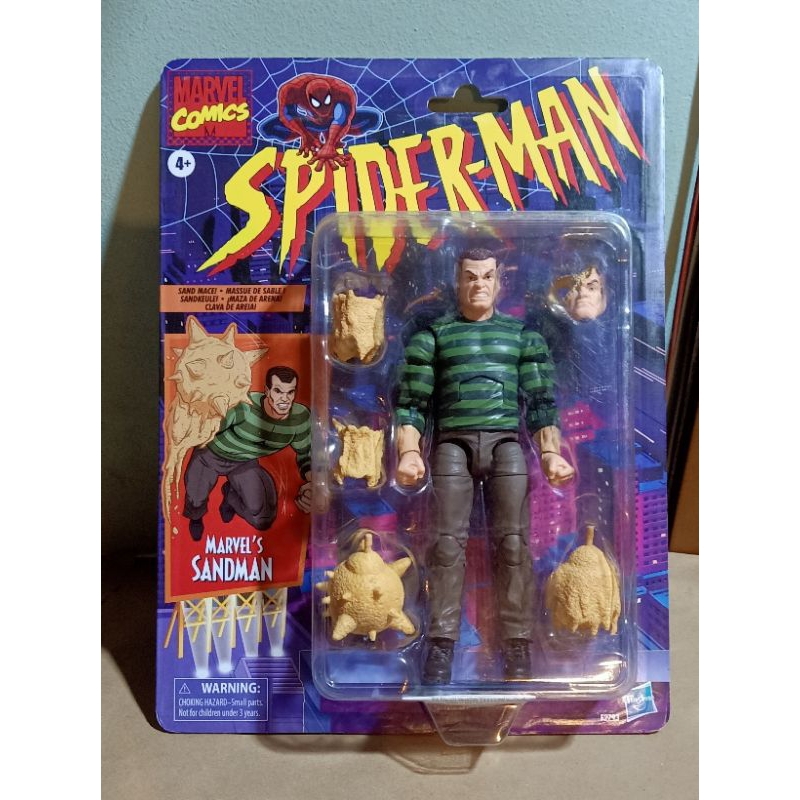 HASBRO MARVEL THE AMAZING SPIDER-MAN - SANDMAN (RETRO) ACTION FIGURE ...