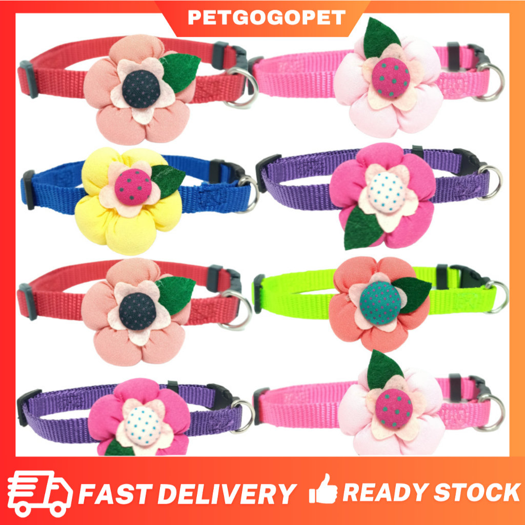 Bowknot cat collar na may bell necklace buckle adjustable maliit na dog ...