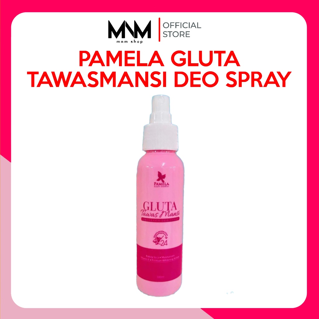 PAMELA DEO SPRAY GLUTA TAWASMANSI 60ml WHITENING UA 24 HOURS PROTECTION ...