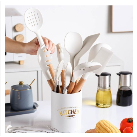 RANDOM/ASSORTED SILICONE KITCHEN UTENSILS SET 9 | Shopee Philippines