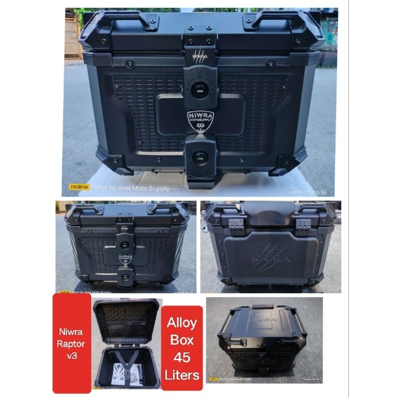 Niwra Raptor v3 Alloy Top Box 45 Liters | Shopee Philippines
