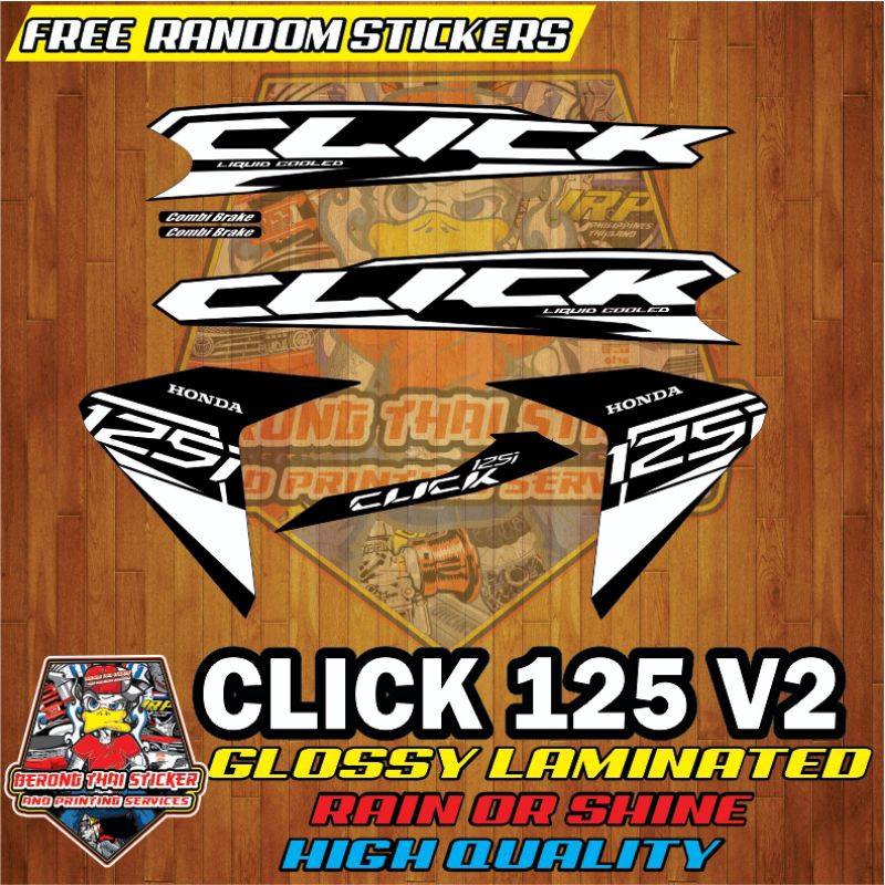 Click 125 V2 Stock Thai Inspired Decals | Shopee Philippines
