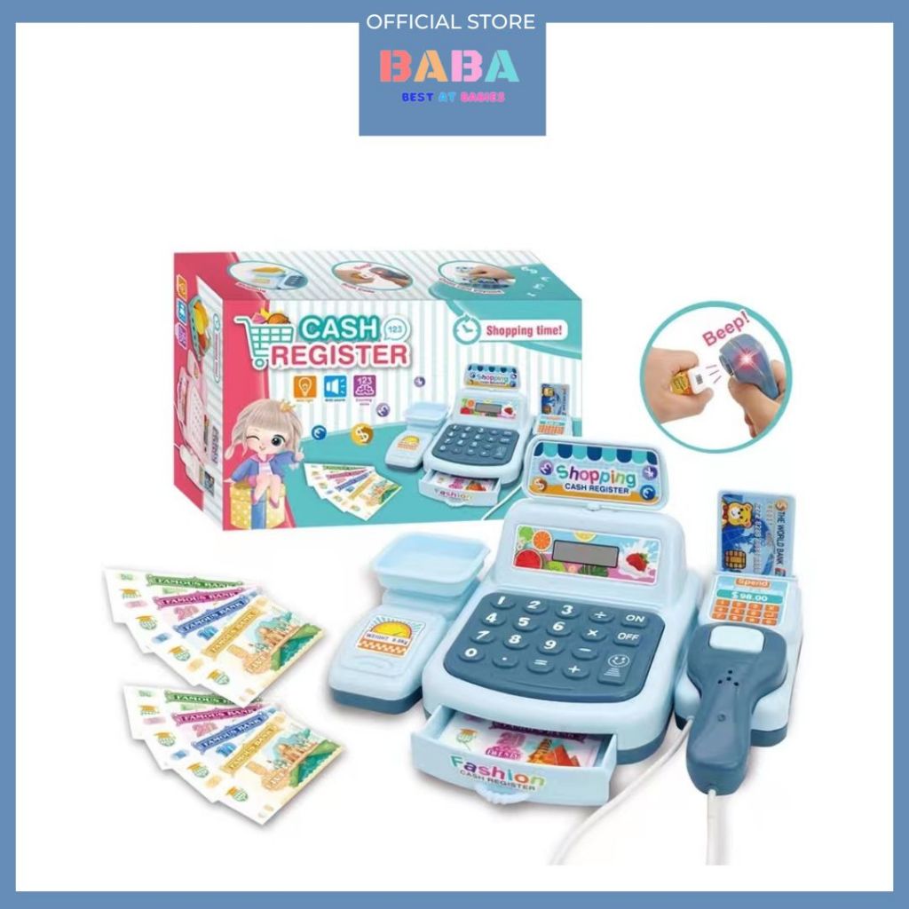 BABA Mini Cash Register Educational Toys For Girl Toys For Boy Best For ...