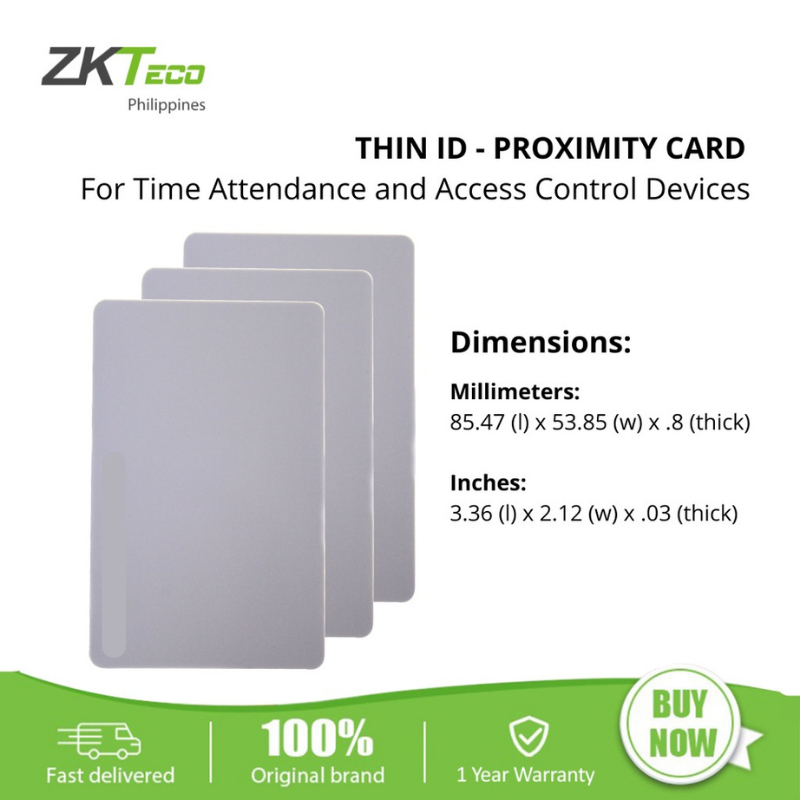 ZKTeco RFID ID Card Rfid Proximity Card For Time Attendance Machine ...
