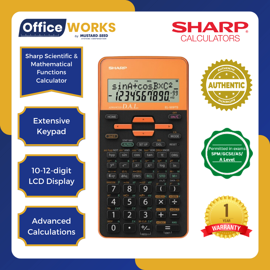 Sharp Scientific and Mathematical Functions Calculator | Shopee Philippines