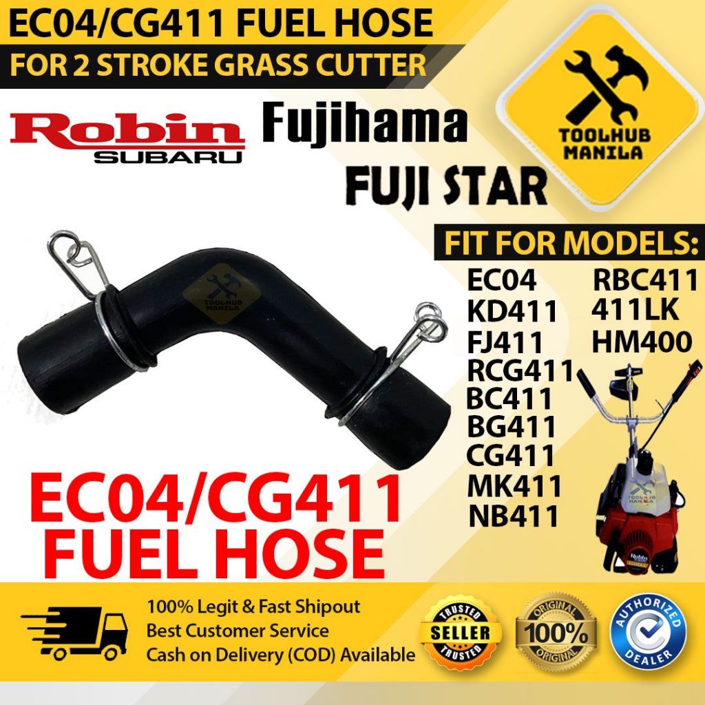 EC04/CG411 Fuel Hose with Clamps for Robin 2 stroke Grass Cutter ...