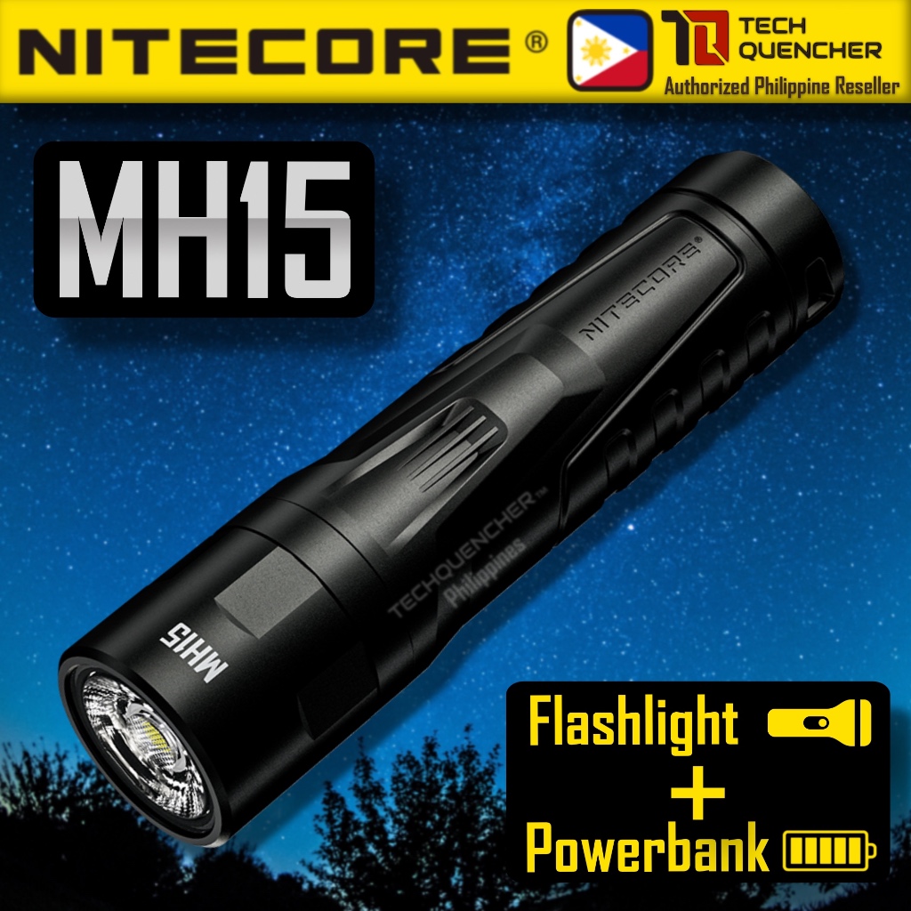 Nitecore MH15 Flashlight - Powerbank - 2000 Lumens - 5000mAh - USB-C ...