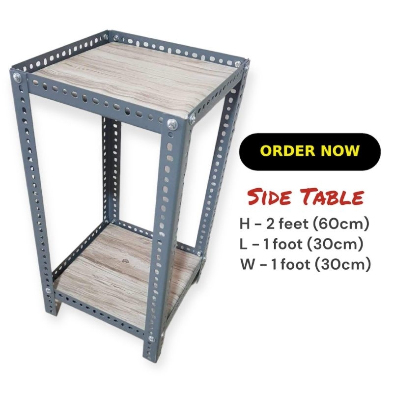 SIDE TABLE / STEEL RACK / SLOTTED ANGLE BAR RACK - 2ft x 1ft x 1ft ...