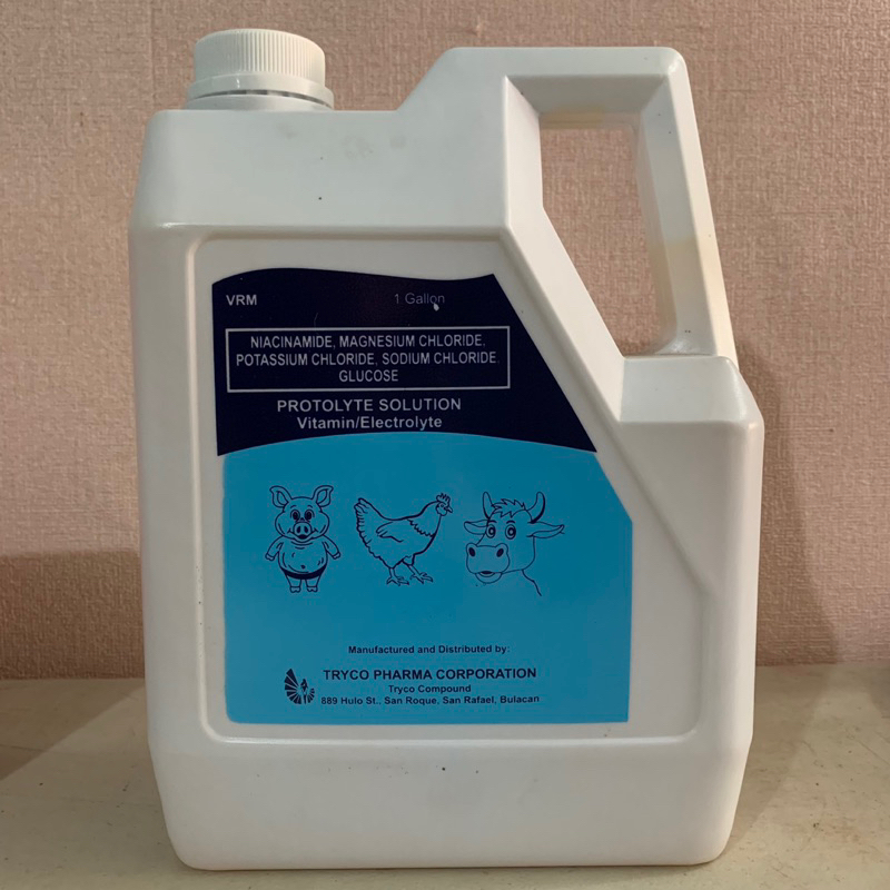TRYCO PROTOLYTE SOLUTION VITAMIN ELECTROLYTE FOR ANIMALS (1 GALLON ...