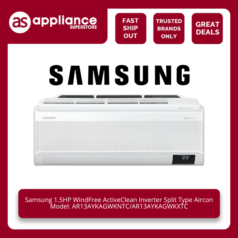 Samsung 1.5HP WindFree ActiveClean Inverter Split Type Aircon ...
