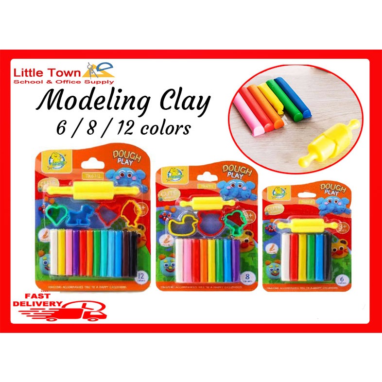 Plasticine easy to mold modeling clay with clay molding kit | Shopee ...