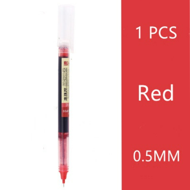 Straight Liquid Rollerball Gel Gel Pen 0.5 Needle Tube Quick Dry ...