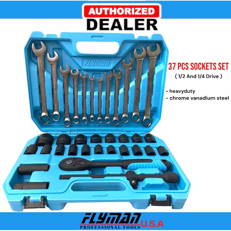Flyman Tools Usa 37 Pcs Sockets Set | Shopee Philippines